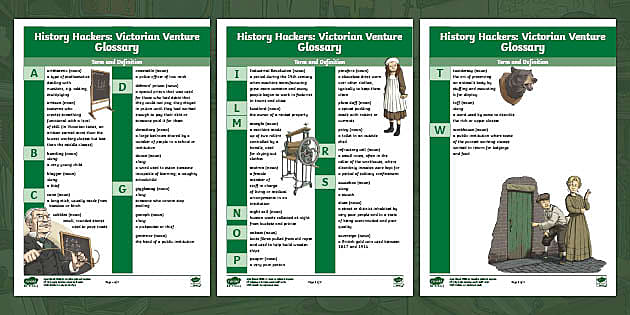 History Hackers: Victorian Venture Speech and Thought Bubbles Worksheets
